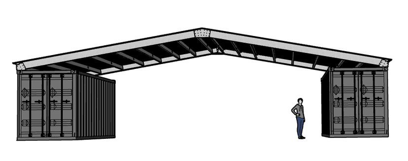 Shipping Container Roof Kits | PodRoof Australia